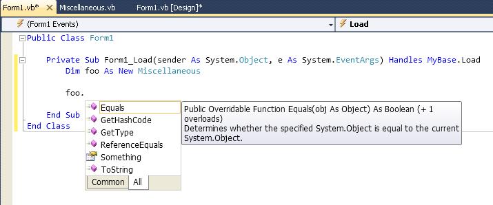 Solved Hide Private Class Variables From Intellisense Vbnet 2873