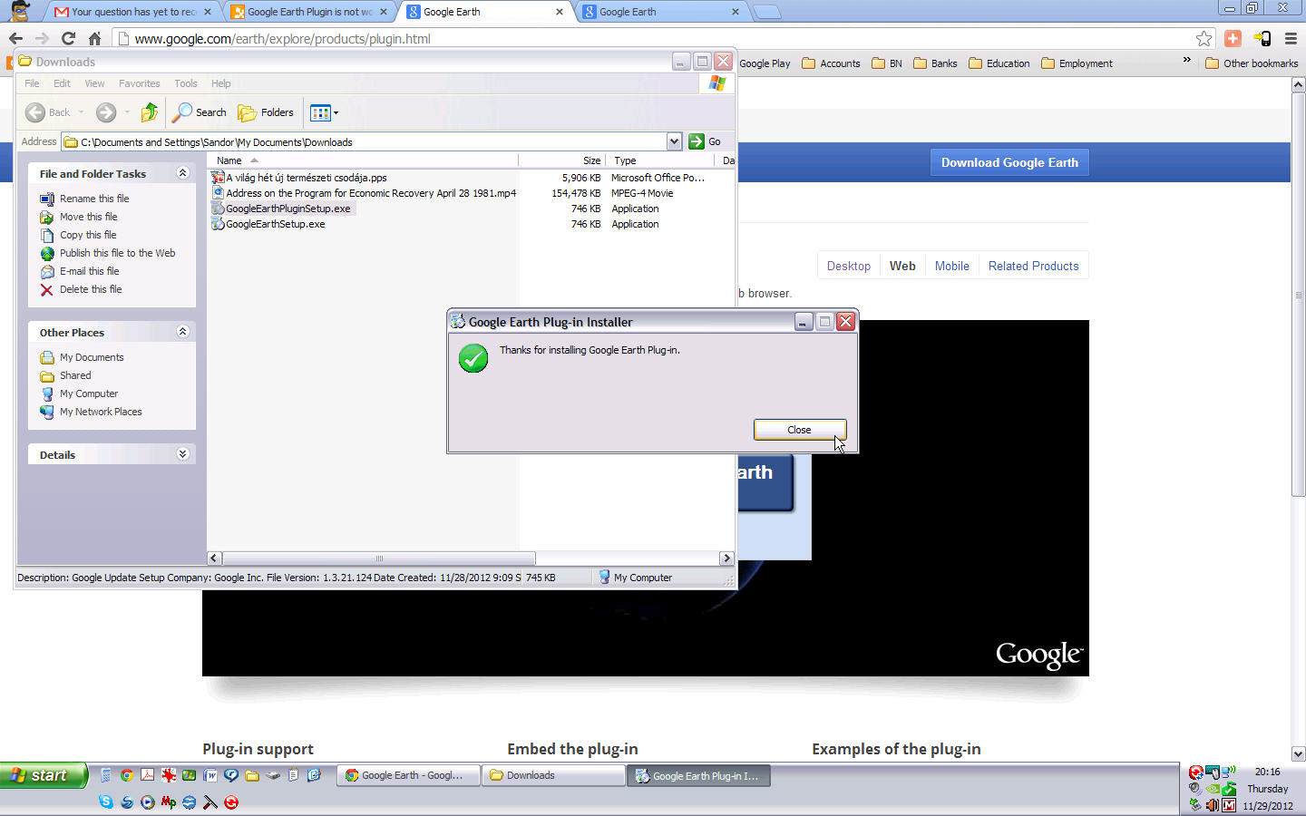 Solved: Google Earth Plugin is not working properly in Chrome | Experts Exchange