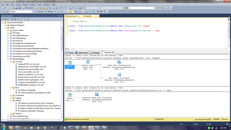 Solved: substring vs like | Experts Exchange