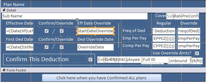 Solved: Access Subform Making Fields Visible/Invisible | Experts Exchange