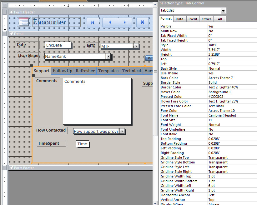 Solved: Shadow effect for tab control? | Experts Exchange