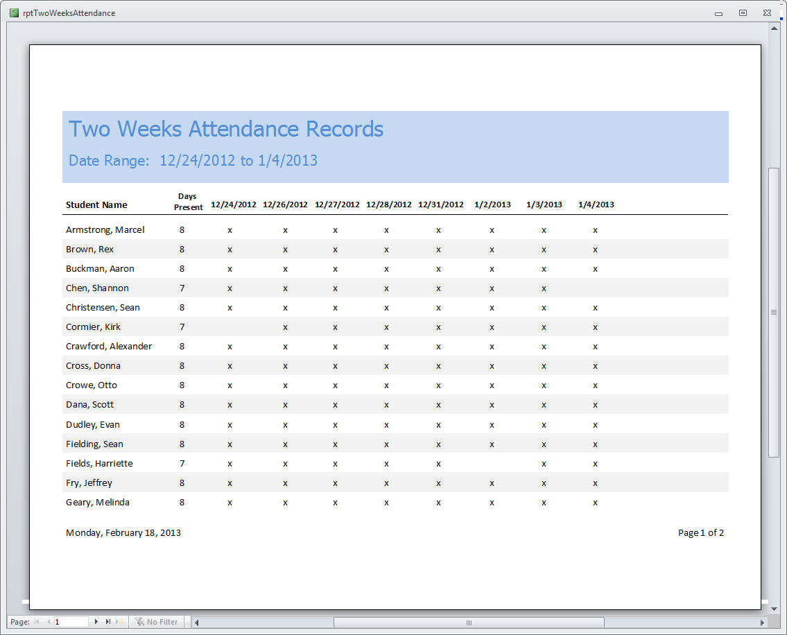 Solved: MS Access Dynamic Reports | Experts Exchange