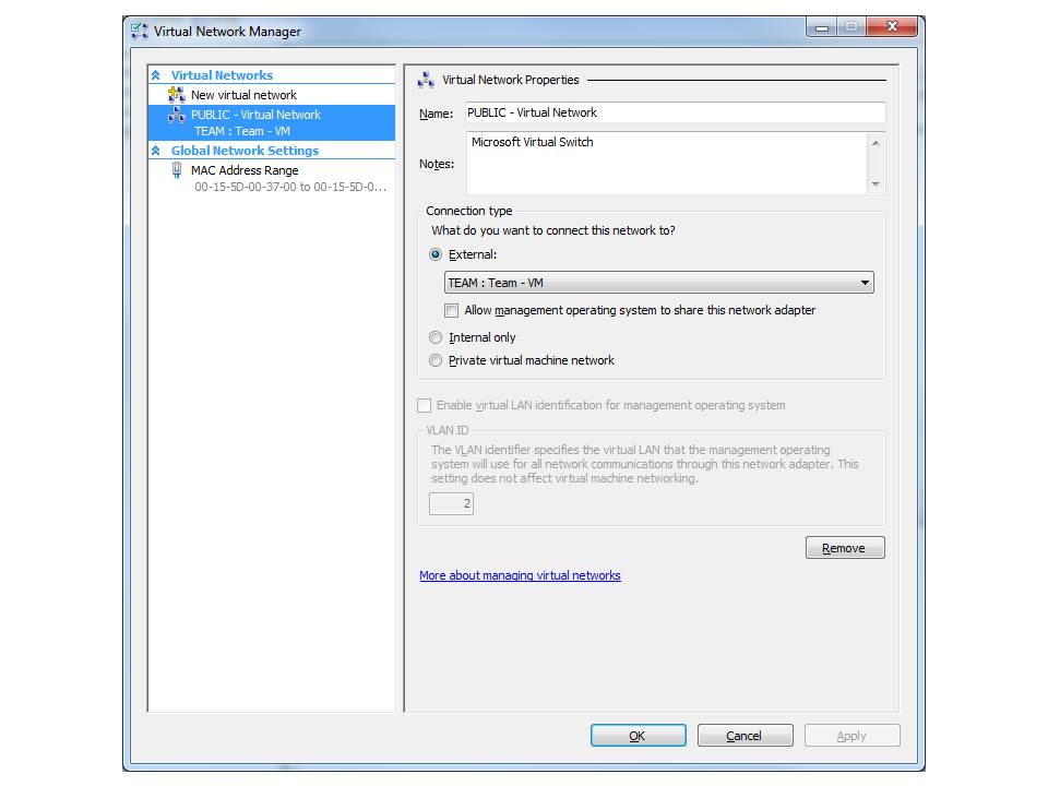 Solved: Deleting and re-creating virtual switch hyper v on 1 host server | Experts Exchange