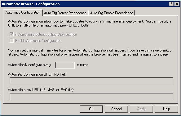Solved: Automatic Browser Configuration via GPO | Experts Exchange