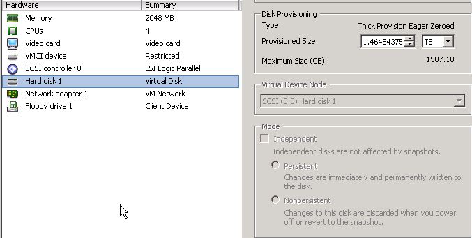 Solved: How to make thick provisioned eager zeroed disk size be smaller ...