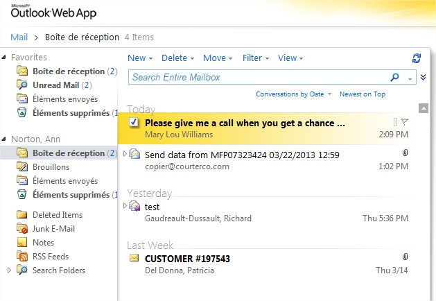 Solved: Outlook french - english | Experts Exchange