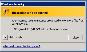 Solved: Windows Security Warning | Experts Exchange