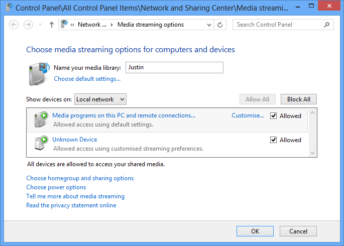 Solved: Windows Media Player Stream to Wi-fi Speaker - can't enable ...