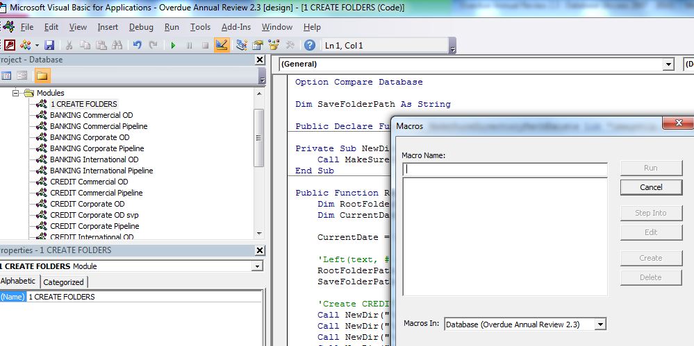 Solved: Access 2010 - How to run code without a macro | Experts Exchange
