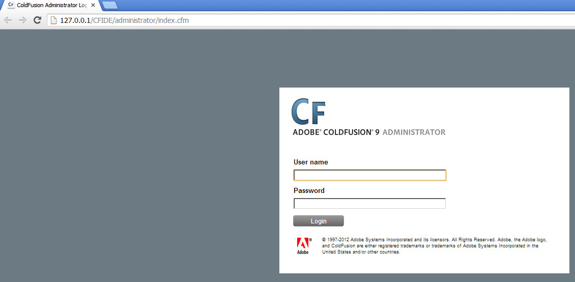 Solved: Coldfusion 10 CFIDE Administrator login brings up Coldfusion 9 CFIDE Administrator login ...