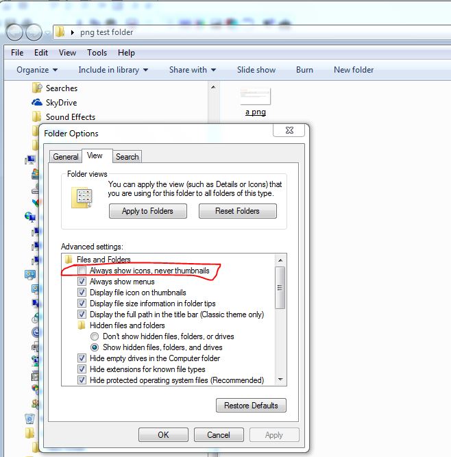 Solved: Windows 7 - png thumbnails display as generic image in File ...