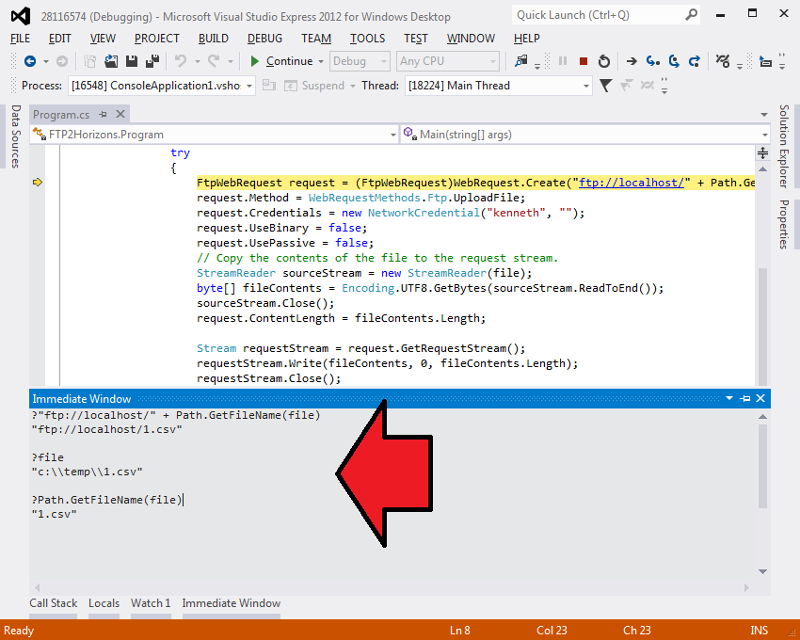 Solved: The requested URI is invalid for this FTP command. | Experts Exchange