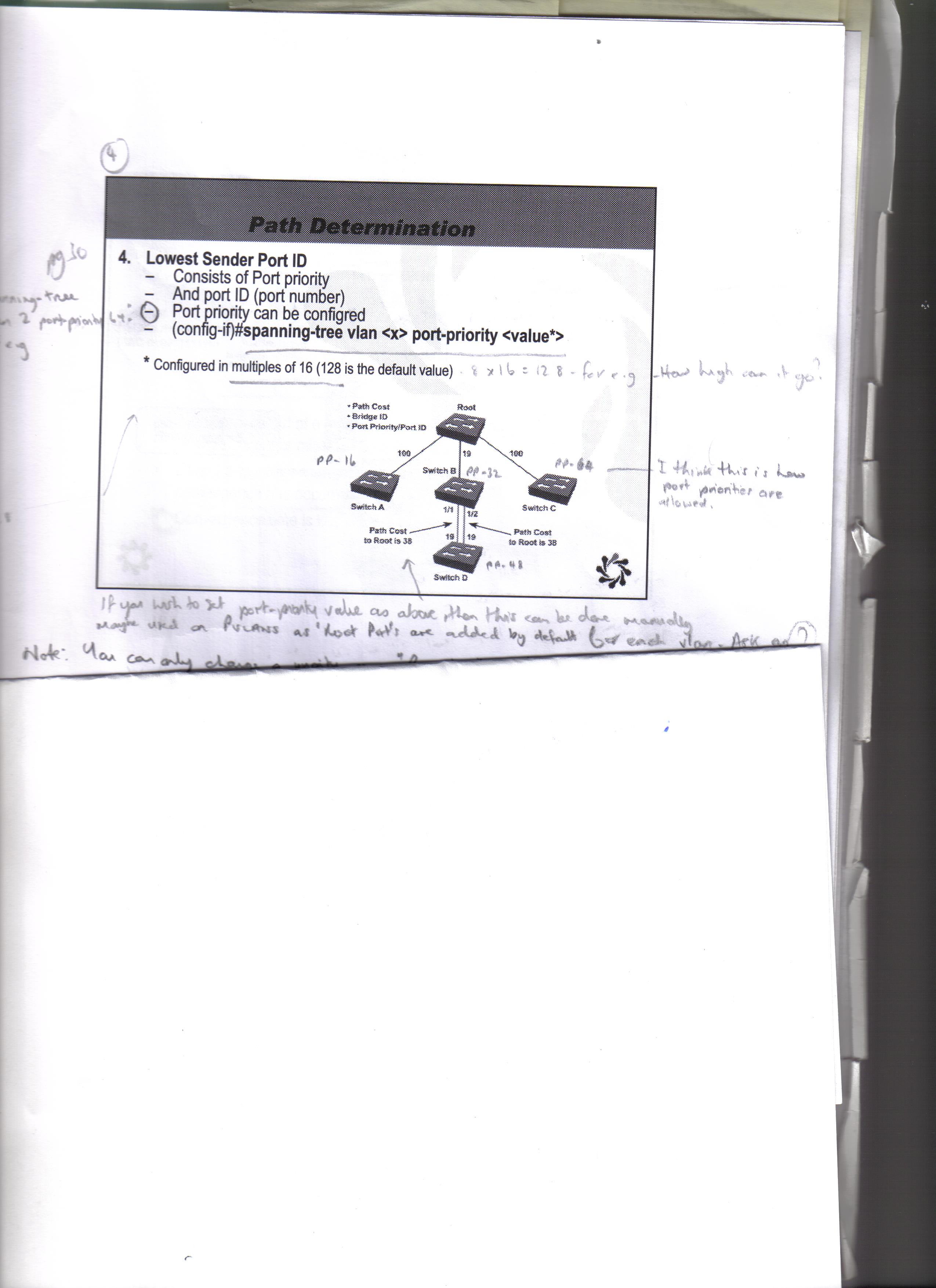 Solved: stp port priority value query | Experts Exchange