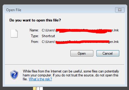 Solved: Open File Security Warning for Desktop .lnk shortcut files - how do I fix with a GPO ...