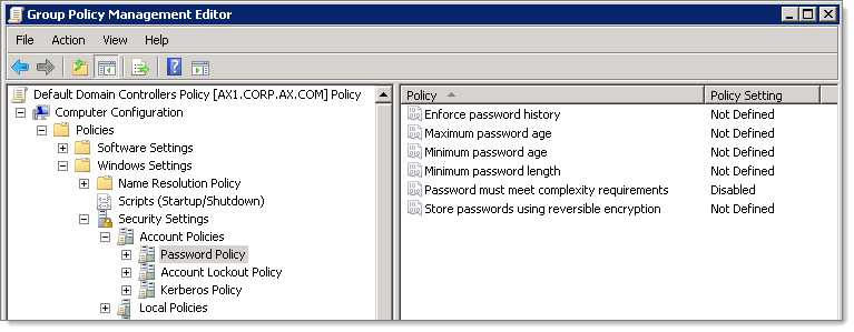 Solved: Server 2008 R2 Domain - Disabling password complexity isn't ...