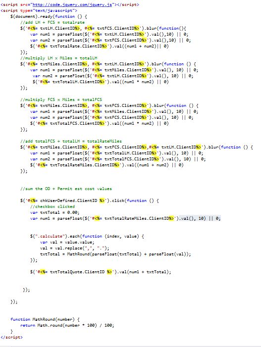 Solved Jquery Sum A Column In Multiple Rows From A Gridview To A