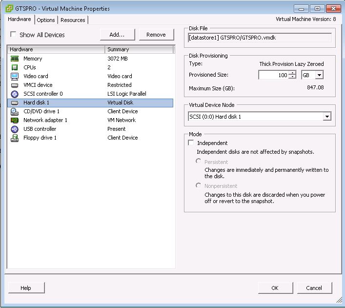 Solved: CHANGE Hard Disk Space Configuration in VMWARE | Experts Exchange