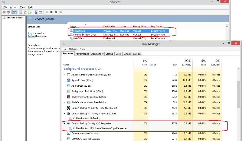 Solved: Volume Shadow Copy requester errors in Cobian 11 Gravity backup ...