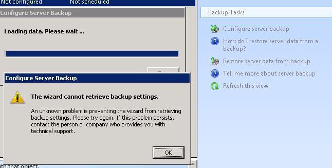 Solved Windows Backup On Sbs 2011 Failing Experts Exchange