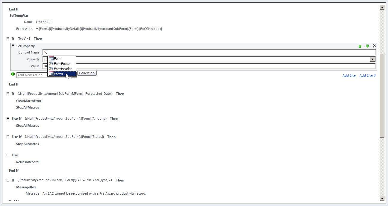 Solved: Access 2010 Web Datbase: SetProperty of Subform | Experts Exchange