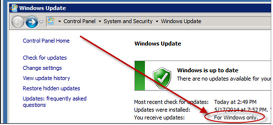 Solved: Need Servers to show - You receive updates: From Windows and ...