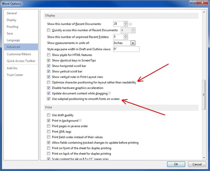 Solved: Text smoothing in Word | Experts Exchange