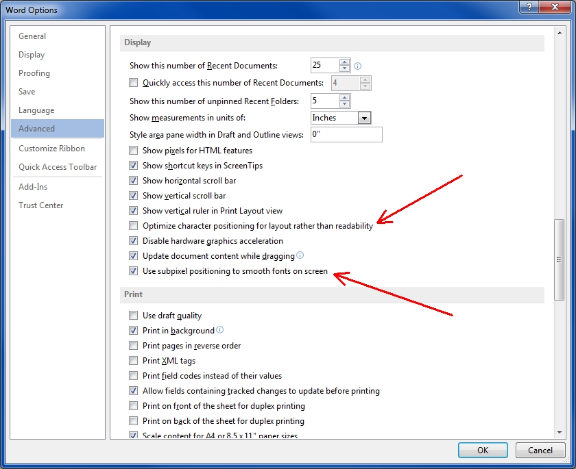 Solved: Text smoothing in Word | Experts Exchange