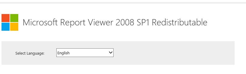 Solved: Microsoft Report Viewer 2008 SP1 Redistributable | Experts Exchange