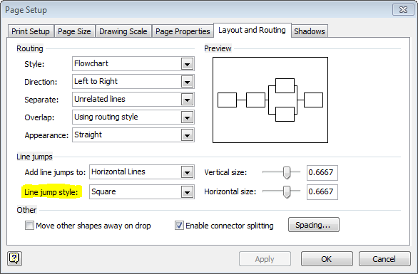 Visio - Flow chart - Connector Line junctions - Enlarge Solutions ...