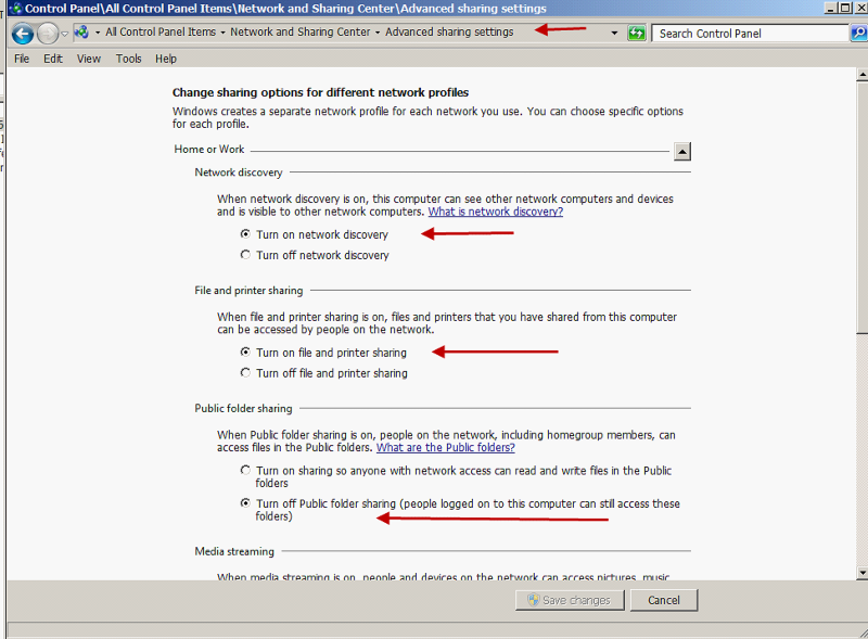 Folder sharing on modern machines | Experts Exchange