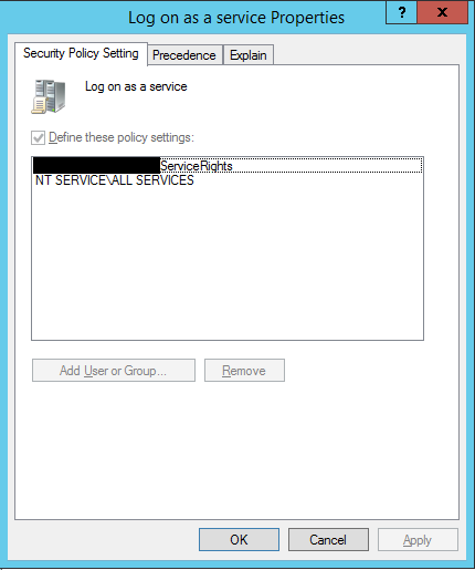 Solved: How can I Remove an Account from "Log on as a service" Local ...