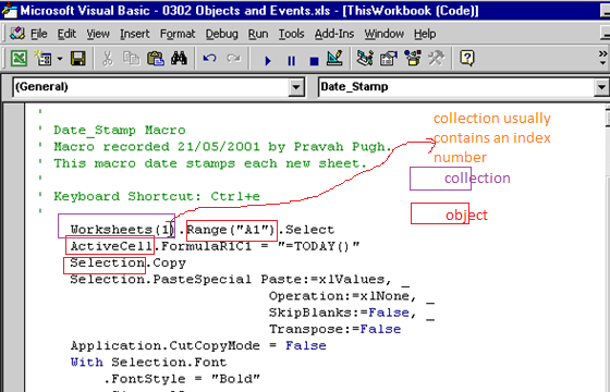 Object and Collection – VBA