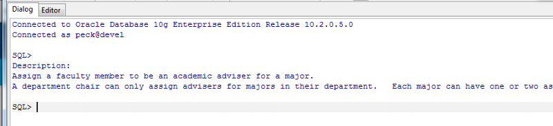 Solved: how to preserve a line break in Sql Plus ? | Experts Exchange
