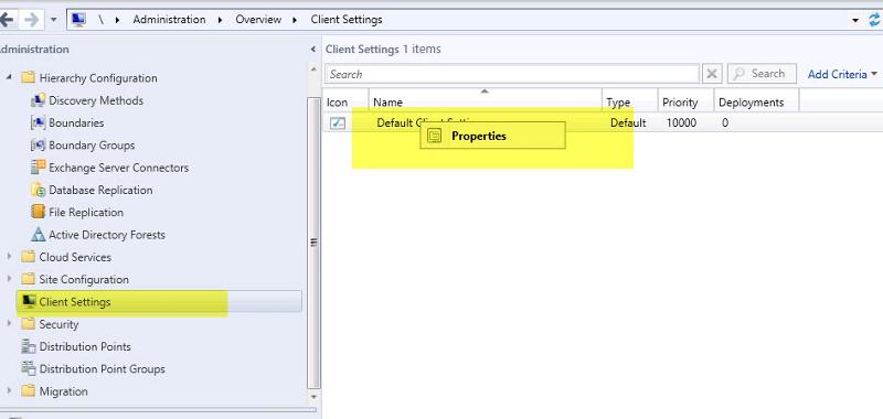 Solved: SCCM 2012 - Default Client Settings - Copy policy? | Experts Exchange