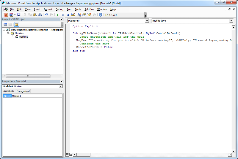 Intercepting Office Ribbon Control Events with VBA using "Repurposing ...