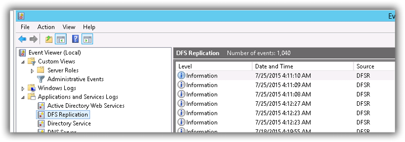 Solved: DFSR Unexpected Shutdown Recovery | Experts Exchange