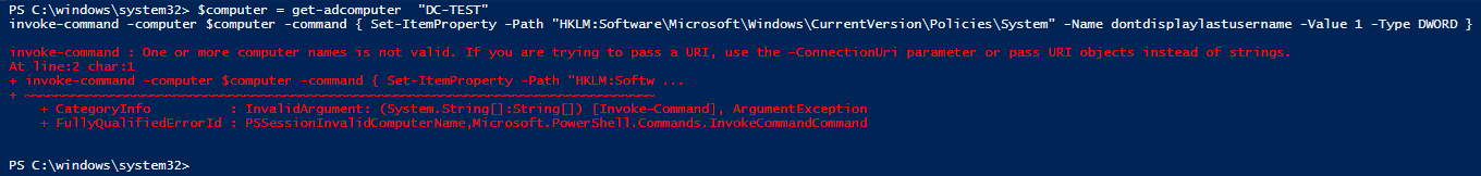 Solved Set This With Powershell Default Domain Policy Computer Configuration Policies