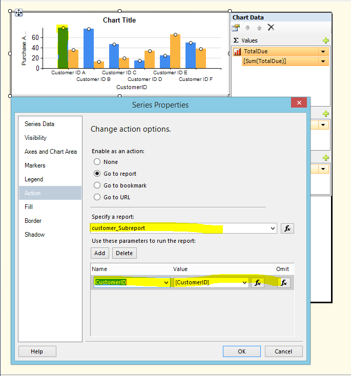 Solved Ssrs How To Show The Subreport On Clicking Of The Data Field