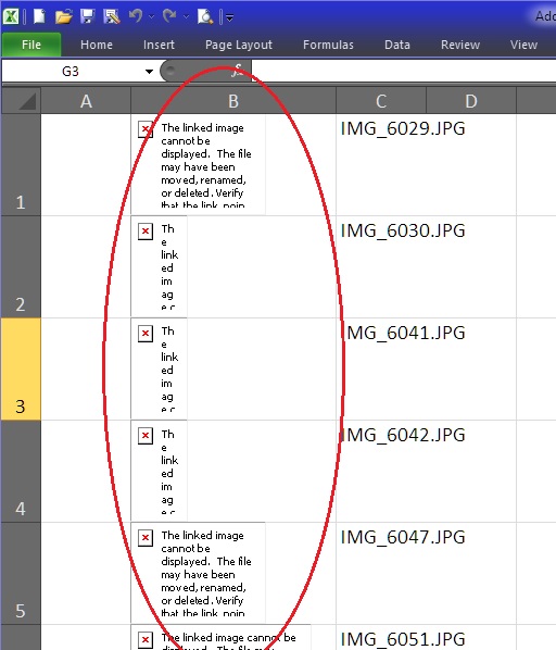 Solved: How to import multiple images into a row of Excel, image per cell and have it saved ...