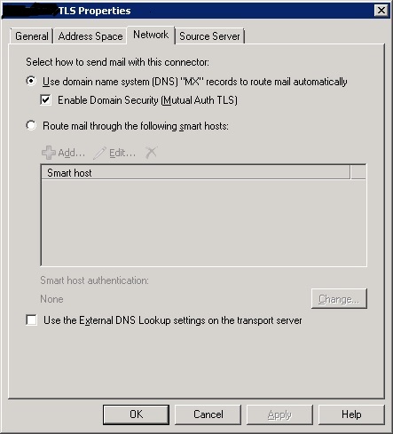 Solved: Forced TLS to a EOP partner | Experts Exchange