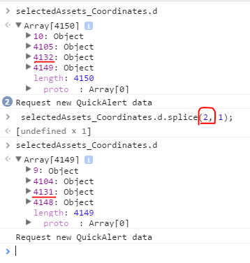 Solved: Array.splice - not removing | Experts Exchange