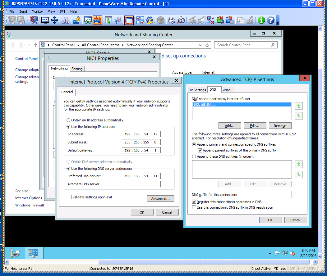 Solved: Can't ping Windows 2012 R2 server | Experts Exchange