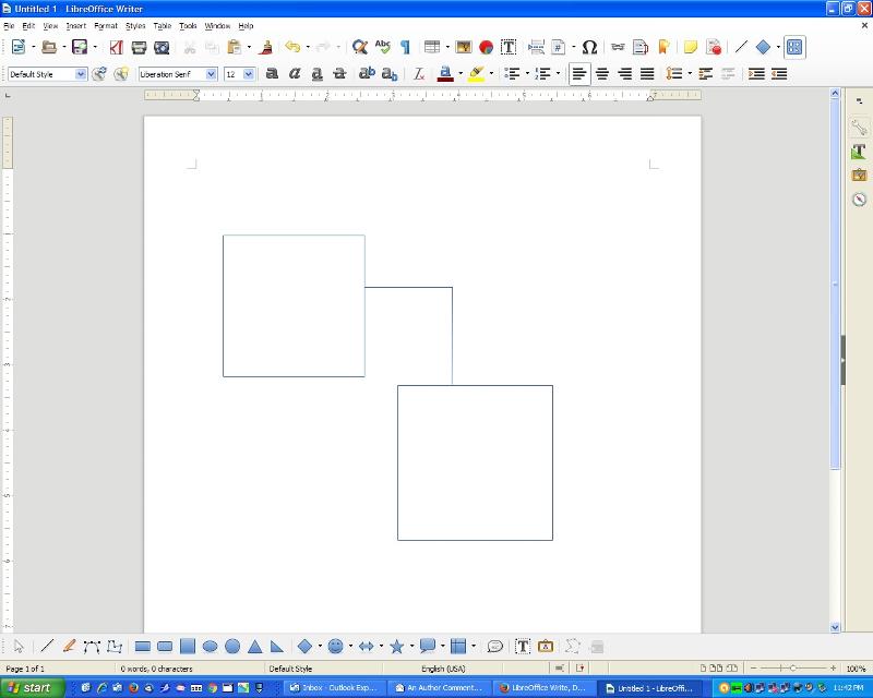 LibreOffice Write, Draw Function - how to connect objects Solutions ...