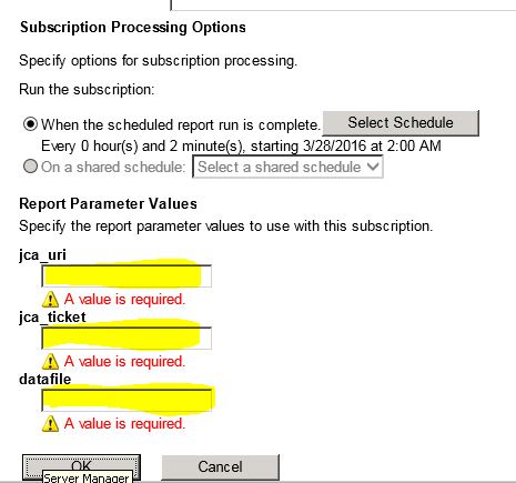 Solved: SSRS : while subscribing the report Reporting Service ...