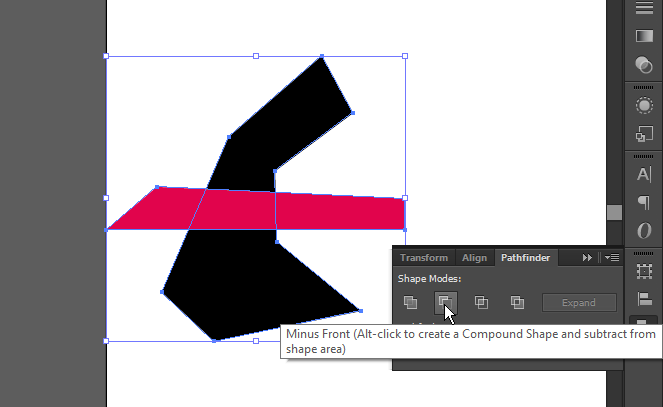 Solved: Cut out portion of vector image in Illustrator | Experts Exchange