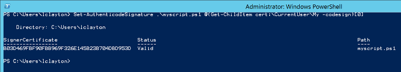 Powershell Script Signing | Experts Exchange