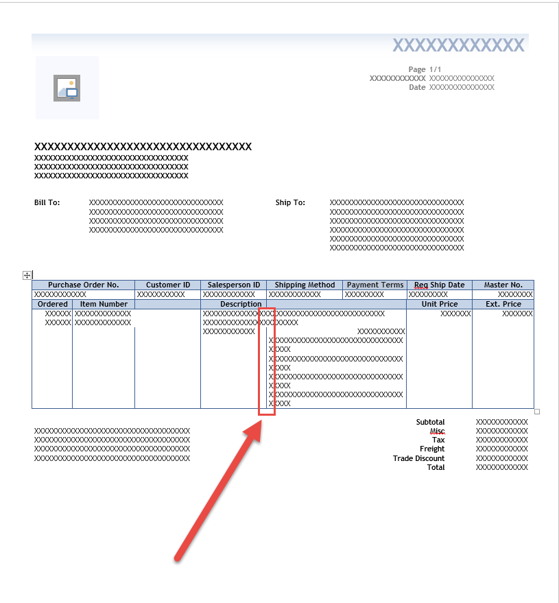 Solved: Aligning vertical lines in Word Templates | Experts Exchange