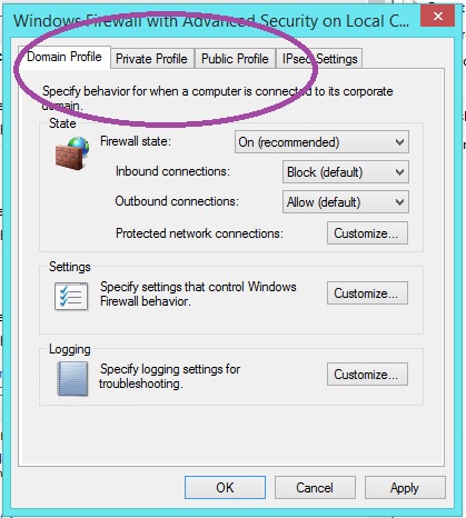 Solved: Disable Windows Firewall through active directory group policy? | Experts Exchange
