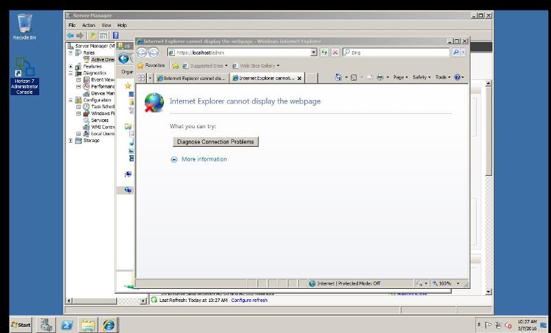 Solved: Launching Vmware Horizon Administrator Console | Experts Exchange