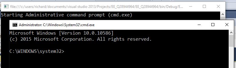 Solved: C# UseShellExecute = TRUE.... | Experts Exchange